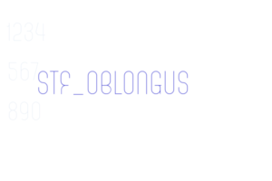 STF_OBLONGUS Font Free [Download Now]