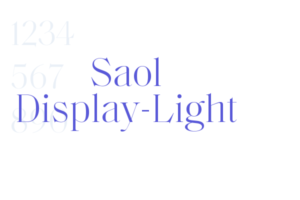 Saol Display-Light Font Free [Download Now]
