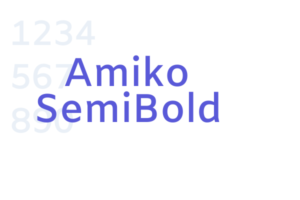Amiko SemiBold Font Free [Download Now]