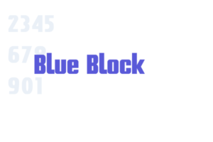 Blue Block - Font Free Download