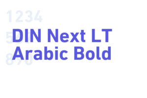 DIN Next LT Arabic Bold Font Free [Download Now]