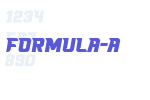 FORMULA-A Font Free [Download Now]
