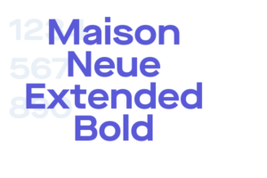 Maison Neue Extended Bold Font Free [Download Now]