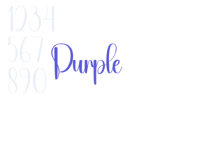 Purple - Font Free Download