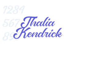 Thalia Kendrick Font Free [Download Now]