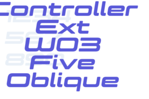 Controller Ext W03 Five Oblique Font Free [Download Now]