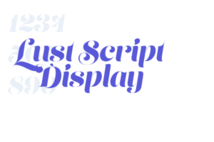 Lust Script Display Font Free [Download Now]