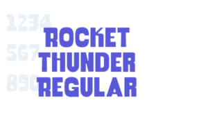 Rocket Thunder Regular Font Free [Download Now]