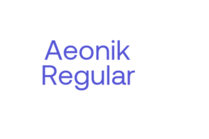 Aeonik Regular Font Free [Download Now]