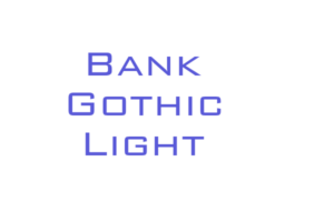 Bank Gothic Light Font Free [Download Now]