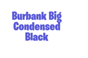 Burbank Big Condensed Black Font Free [Download Now]