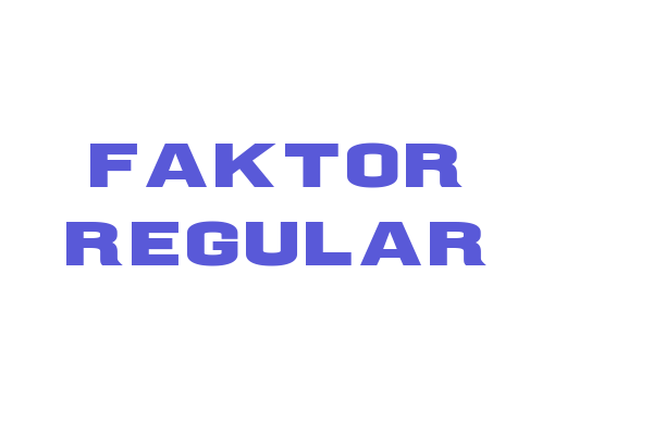Faktor Regular Font Free [Download Now]