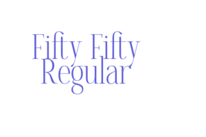 Fifty Fifty Regular Font Free [Download Now]