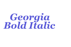 Georgia Bold Italic Font Free [Download Now]
