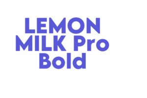 LEMON MILK Pro Bold Font Free [Download Now]