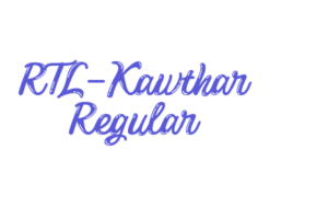 RTL-Kawthar Regular Font Free [Download Now]