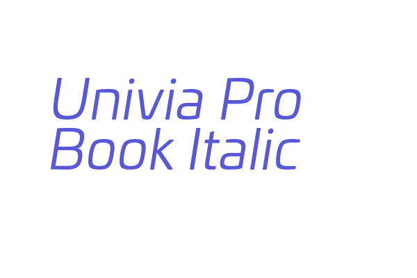 Univia Pro Book Italic Font Free [Download Now]