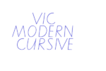 VIC MODERN CURSIVE Font Free [Download Now]