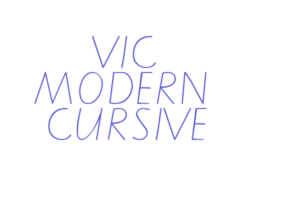 VIC MODERN CURSIVE Font Free [Download Now]