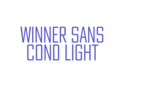 Winner Sans Cond Light Font Free [Download Now]