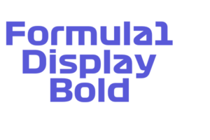 Formula1 Display Bold Font Free [Download Now]