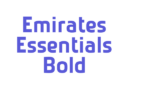 Emirates Essentials Bold Font Free [Download Now]