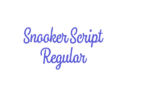 Snooker Script Regular Font Free [Download Now]